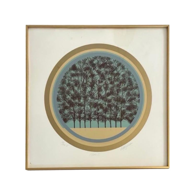Vintage Framed Art Print, Numbered and Signed For Sale at 1stDibs