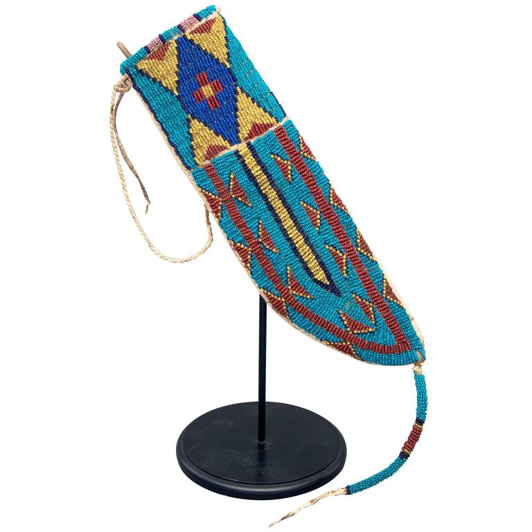 Plains Indian Beaded Knife Sheath, Sioux, 19th Century at 1stDibs ...