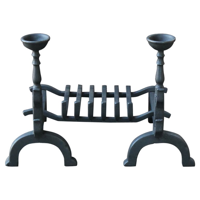 French Neogothic Fire Grate, Fireplace Grate For Sale at 1stDibs