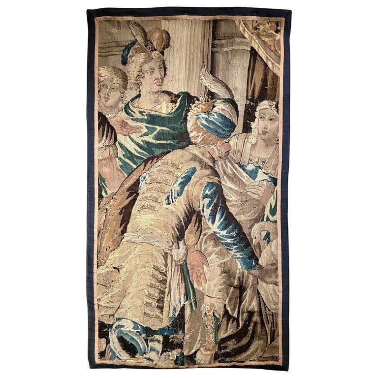 Antique 18th Century European Original Wall Tapestry For Sale at 1stDibs