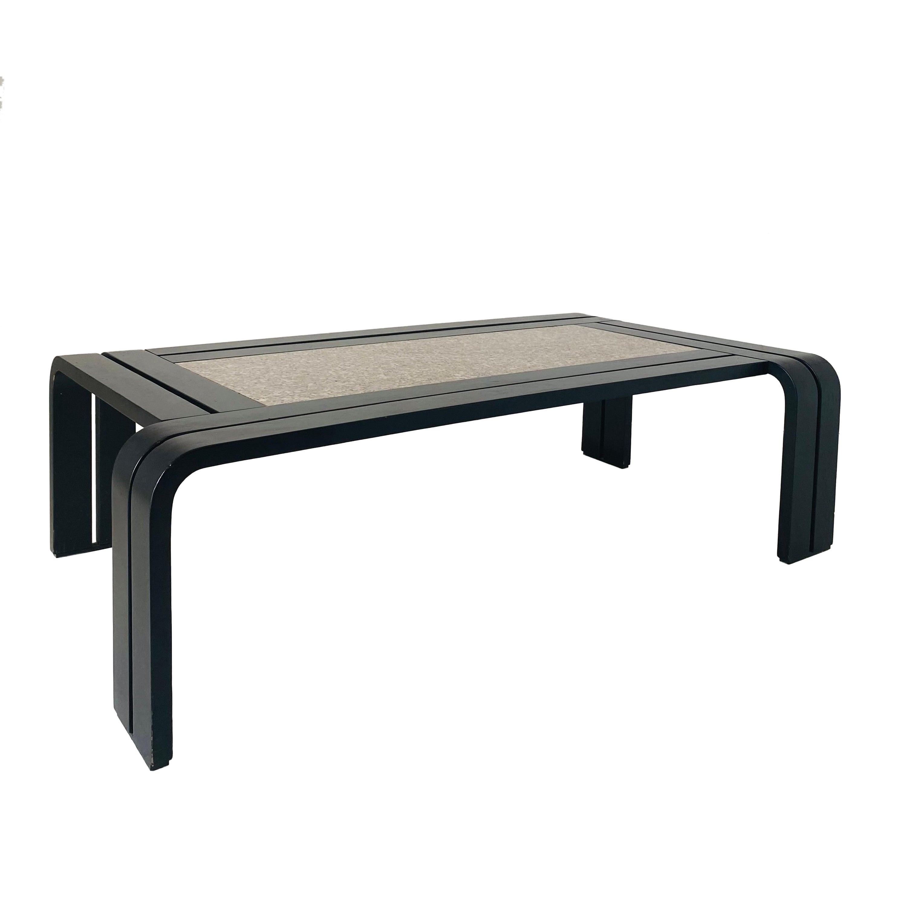 Vintage Granite Coffee Table, 1980s at 1stDibs