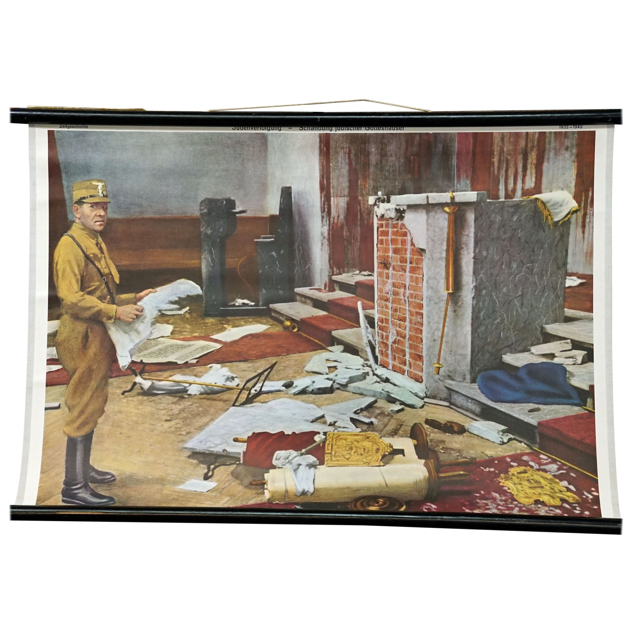 Vintage Mural Wall Chart Treaty of Locarno Weimar Republic End of World ...