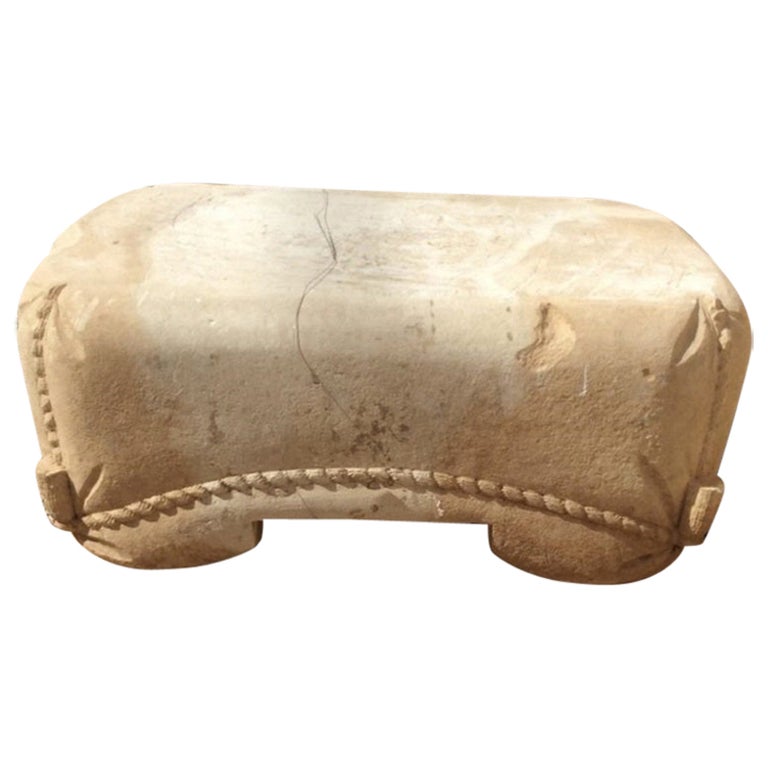 Re-Edition Stone Footstool, GE-0003 For Sale at 1stDibs