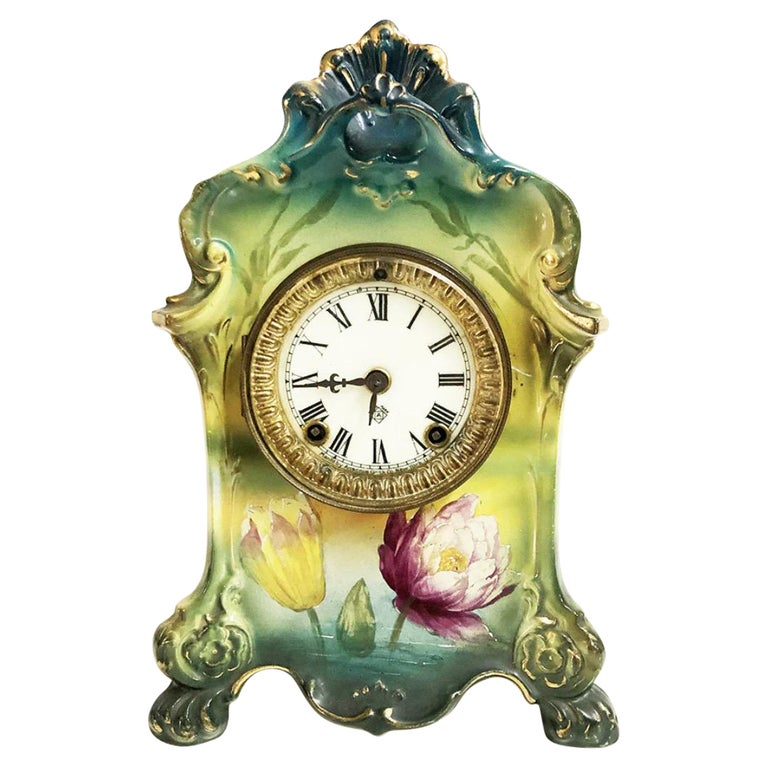 Royal Bonn Germany Table Clock early 1900s -Antiques- For Sale at 1stDibs