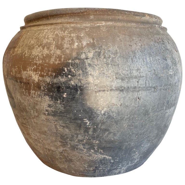 Vintage Decorative Matte Oil Pottery For Sale at 1stDibs