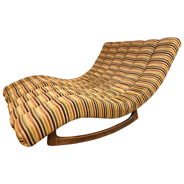Adrian Pearsall Wave Chaise Rocker, Circa 1960s at 1stDibs
