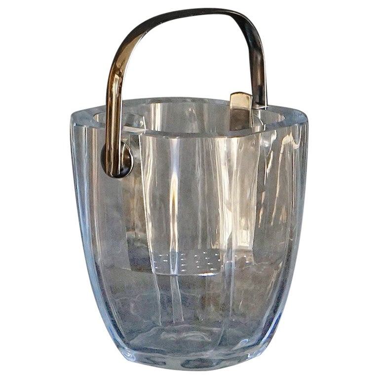 Swedish Lead Crystal Ice Bucket By Gerda Strömberg For Strombergshyttan ...