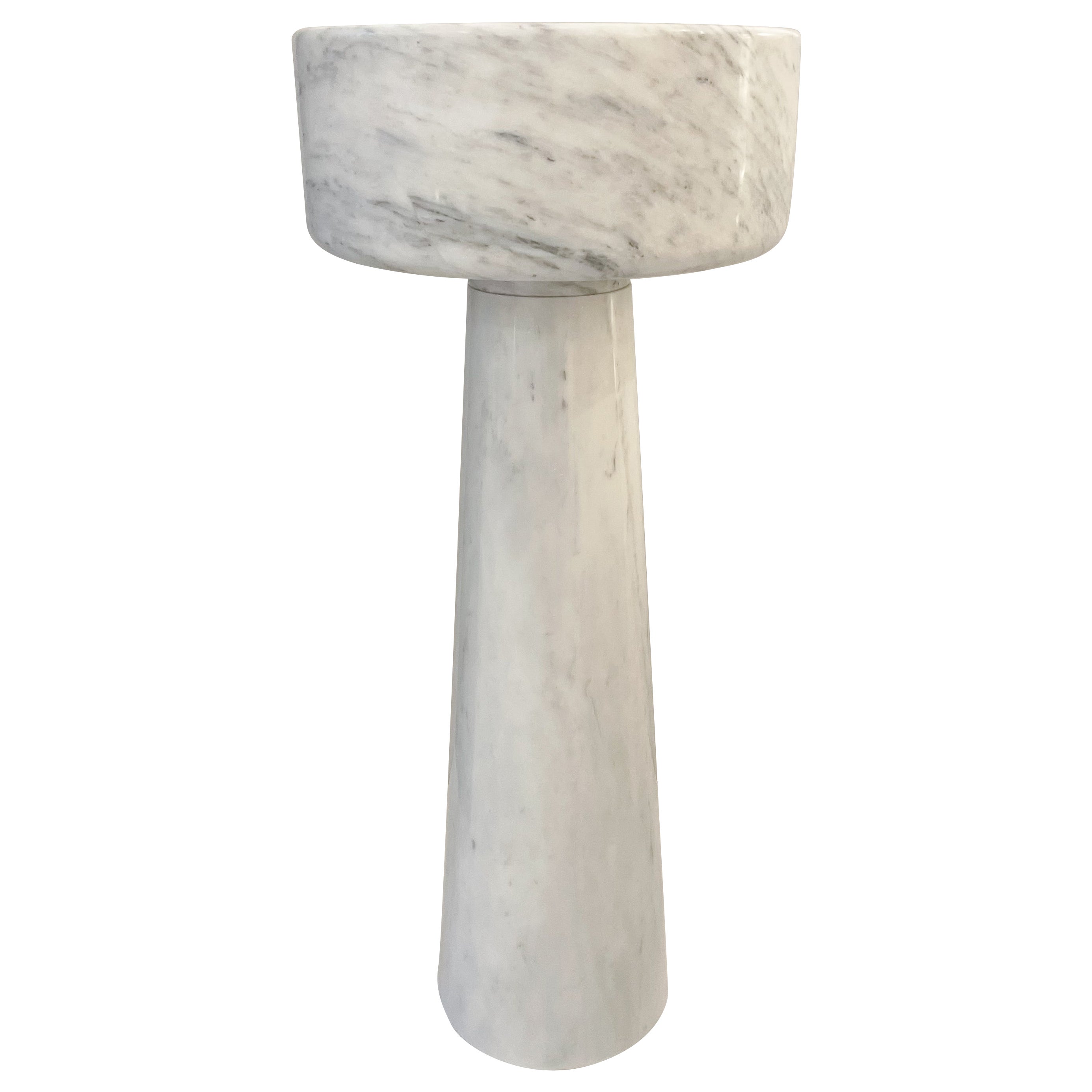 Italian Mid-Century Alabaster Planter For Sale at 1stDibs