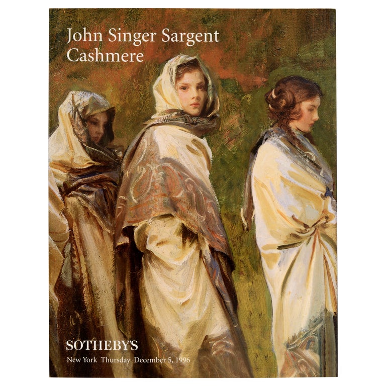John Singer Sargent, Cashmere, Volume 2, Sotheby's NY, 1st Ed For Sale ...