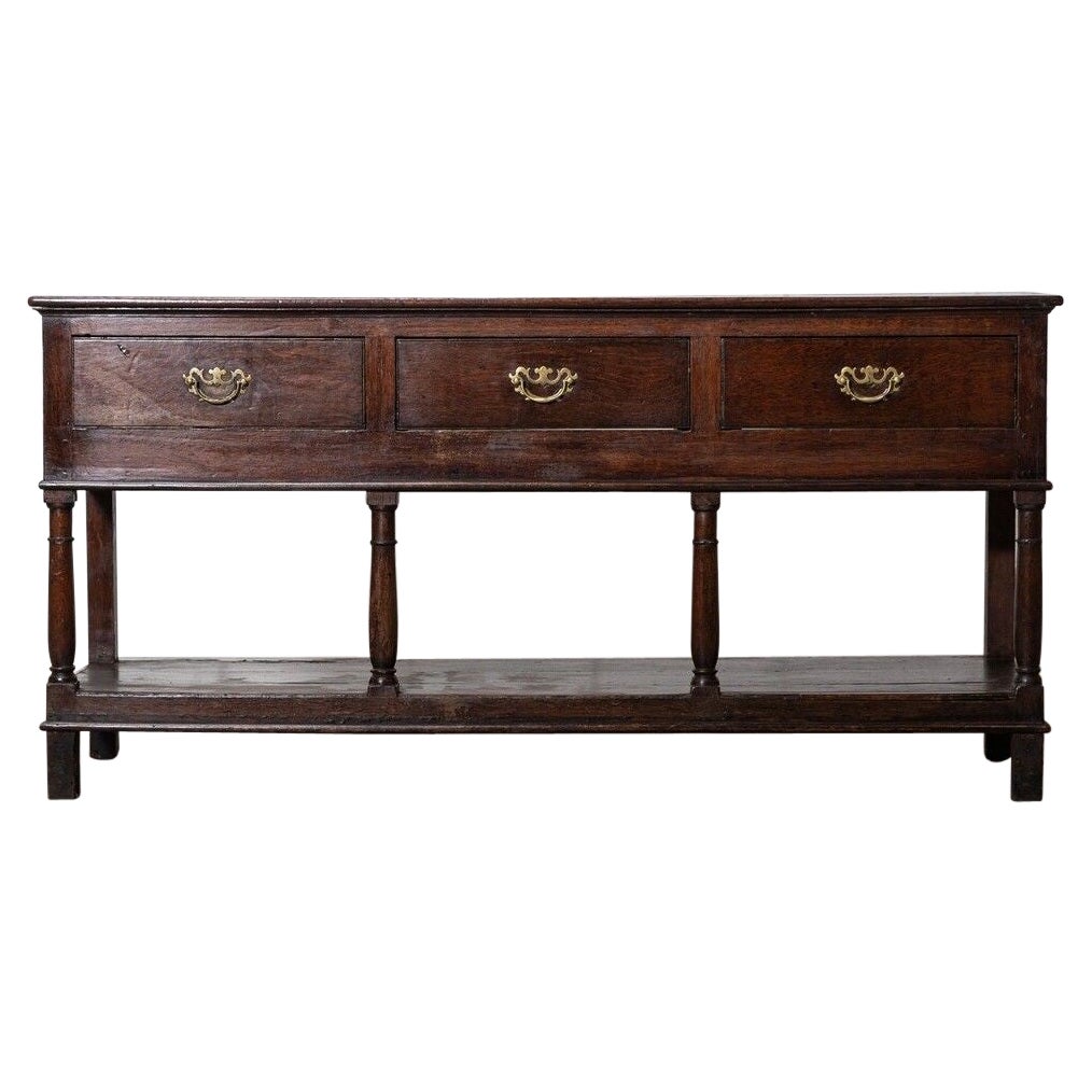 Welsh Oak Pot Board Dresser and Rack of Small Proportions For Sale at ...