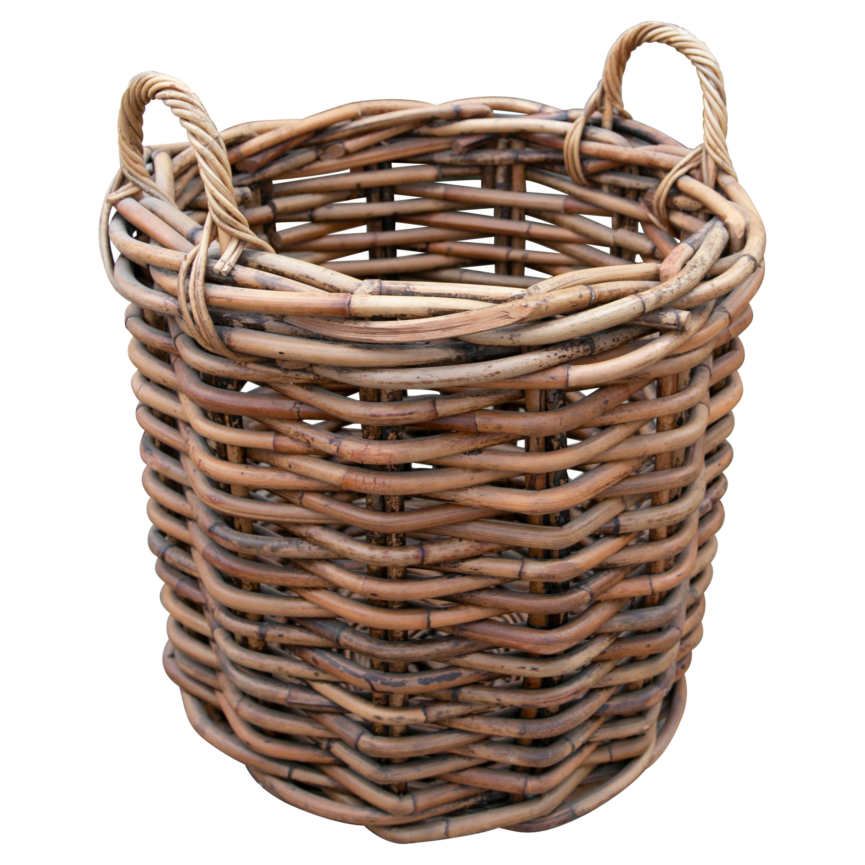 Vintage French Garden Cane with Gathering Basket at 1stDibs