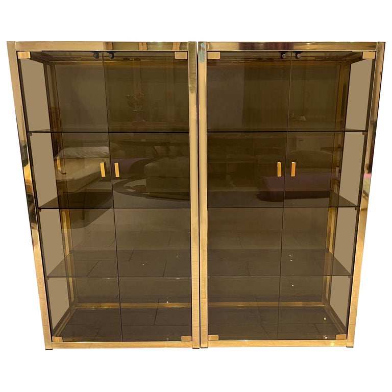 Paire de vitrines par Zevi Top Design des années 1970 En vente sur 1stDibs