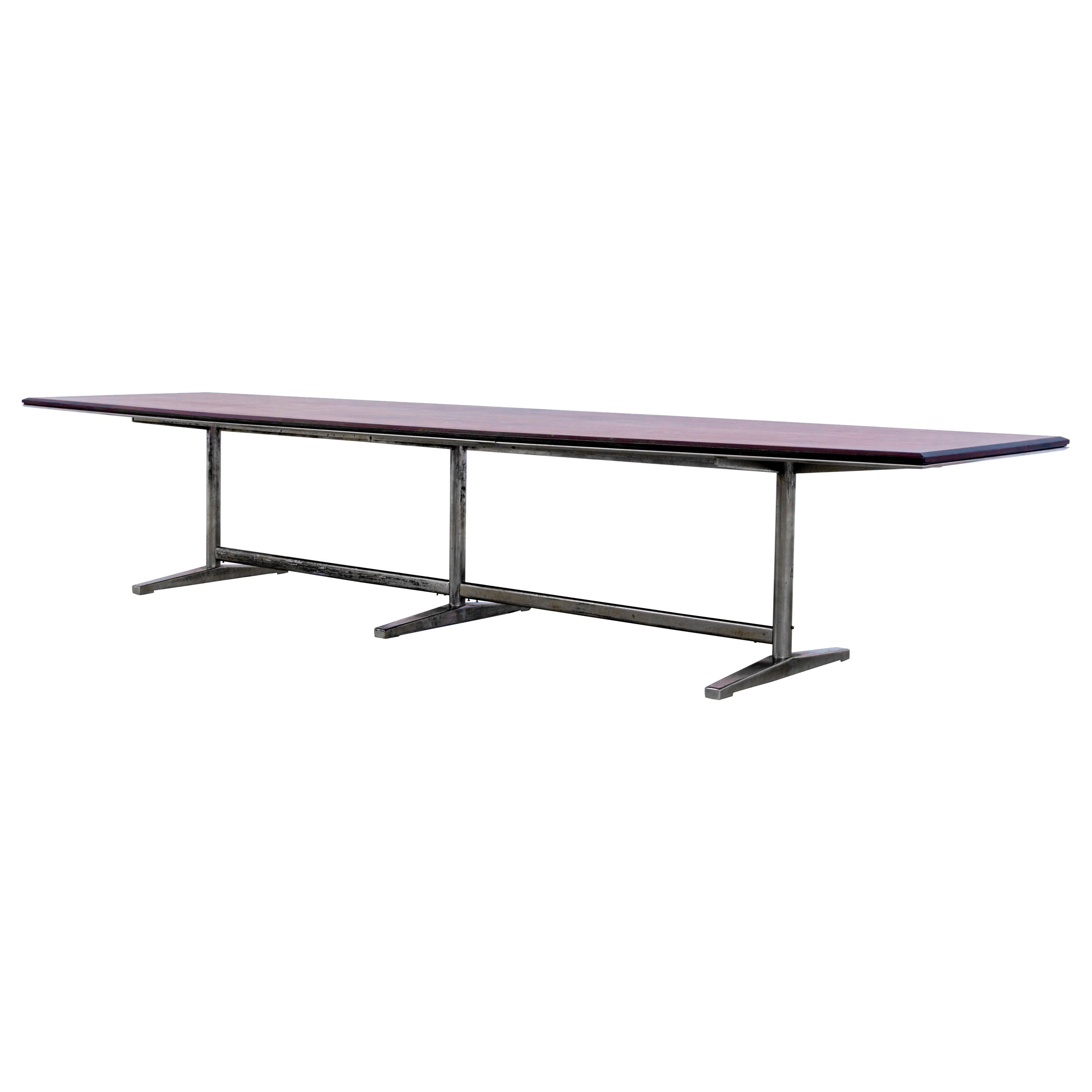 Set of 2 'Pirellone' Rosewood Direction Tables by Gio Ponti for RIMA ...