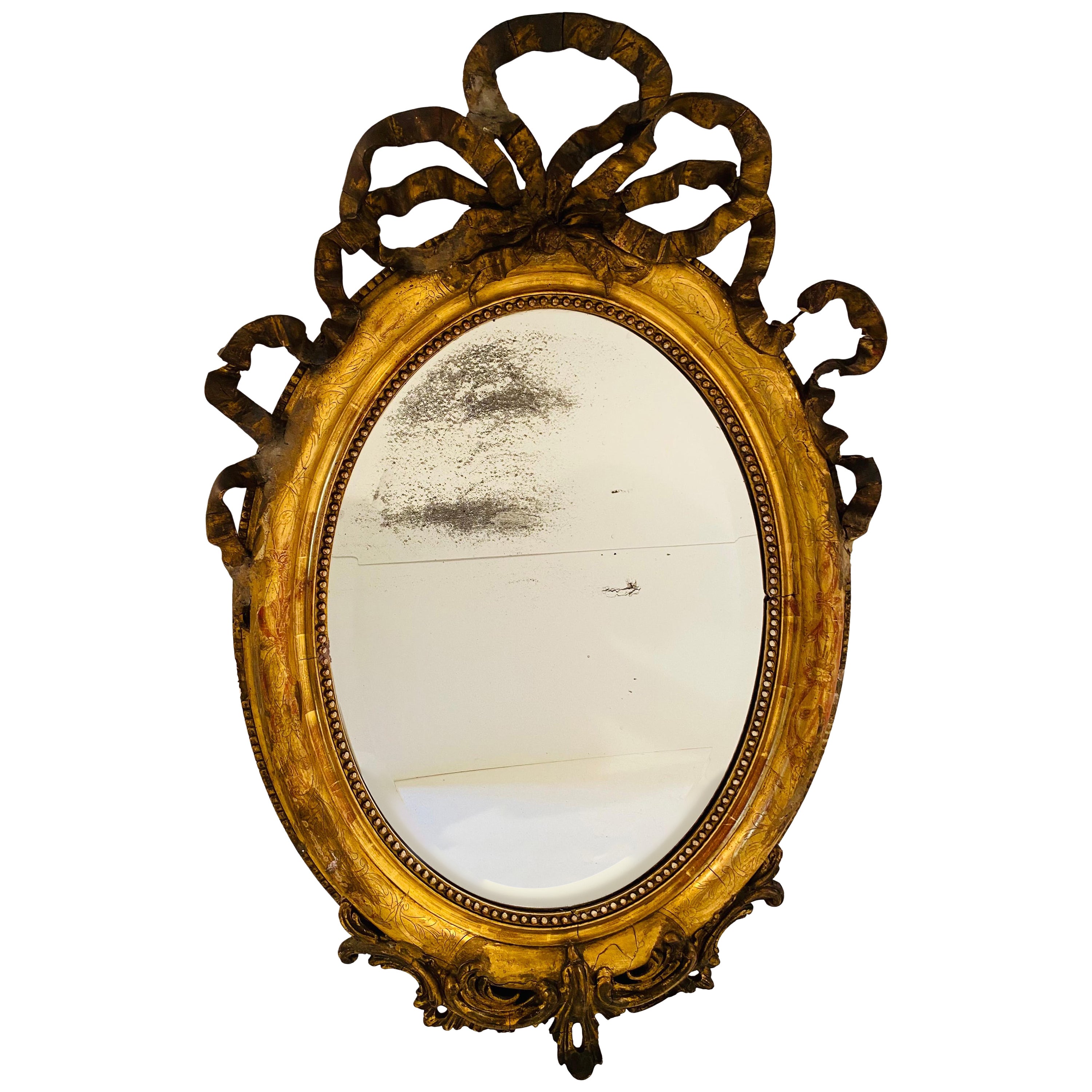 A Fine Italian Antique Mirror At 1stdibs Italian Antique Mirrors