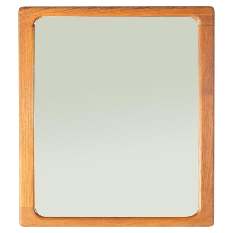 Classic Mirror in Teak Scandinavian Design 1960s For Sale at 1stDibs