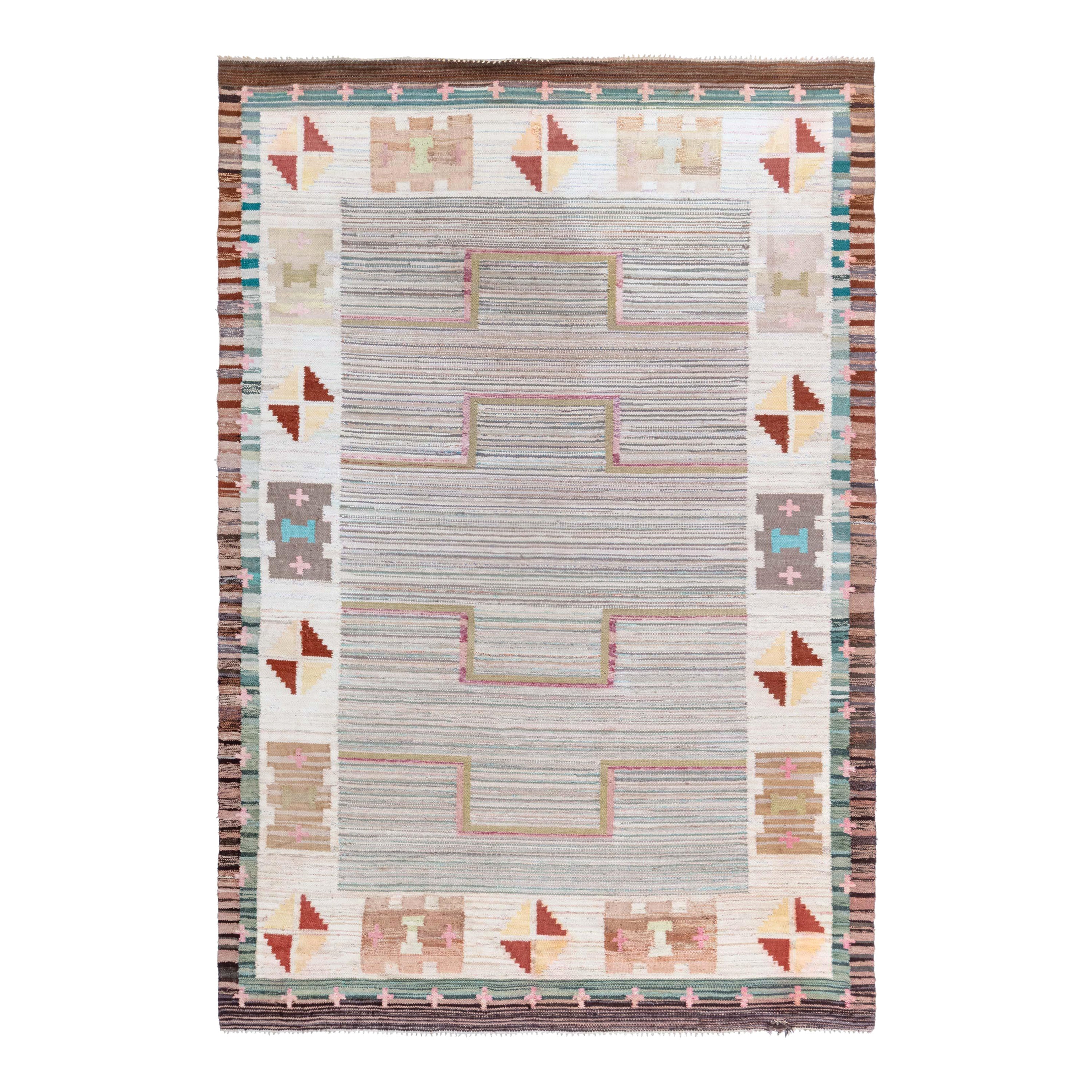 Vintage Swedish Rug For Sale at 1stDibs