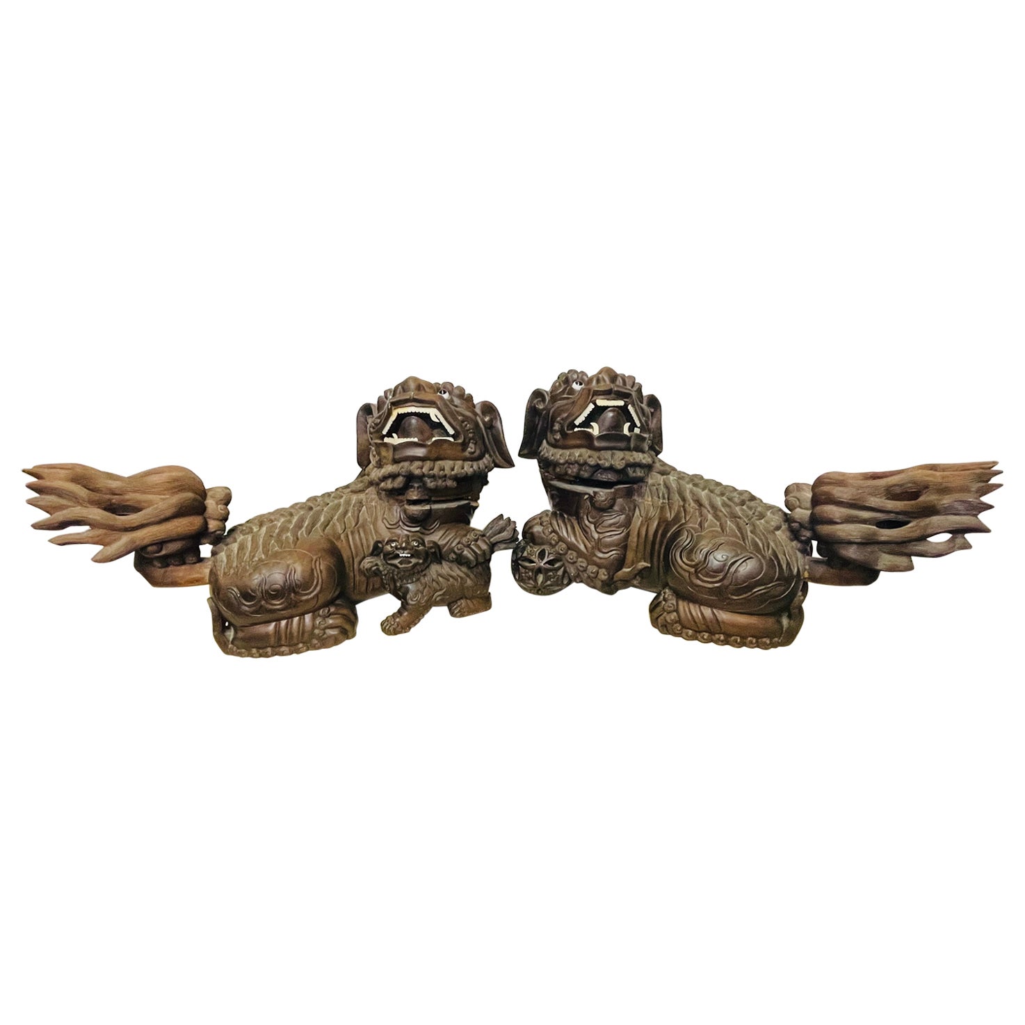 19th Century Chinese Stone Shizi Sculpture at 1stDibs