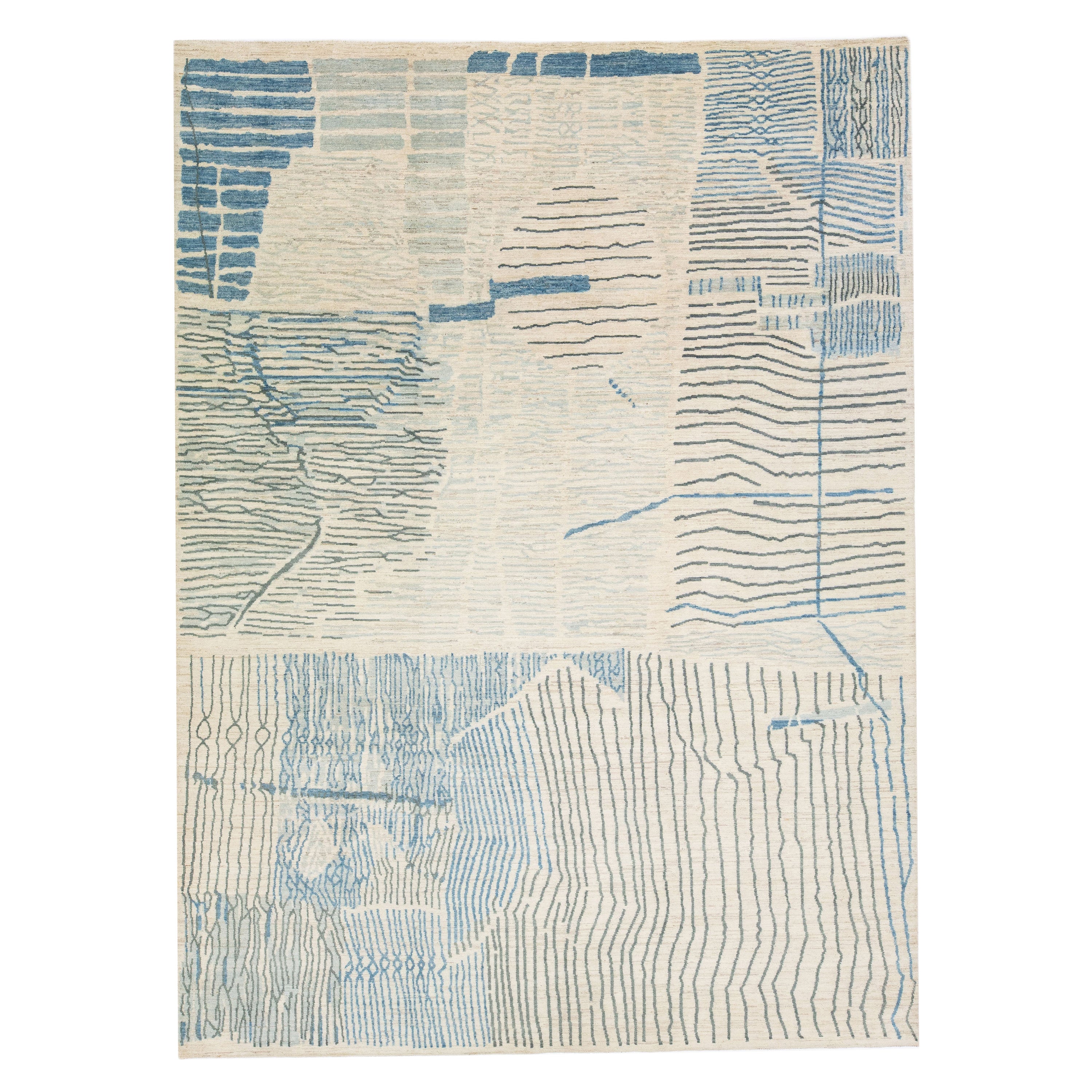 Karim Rashid, 'Abstract 003 Blue' Rug For Sale at 1stDibs