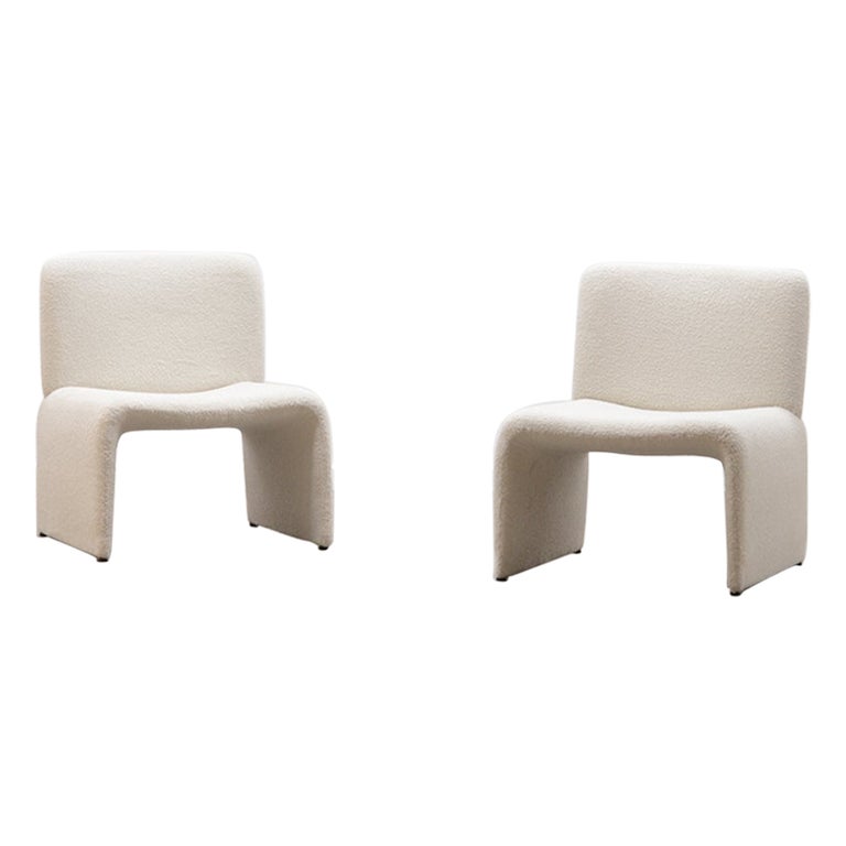 Set of 2 Teddy Lounge Chairs, 70s Italy For Sale at 1stDibs