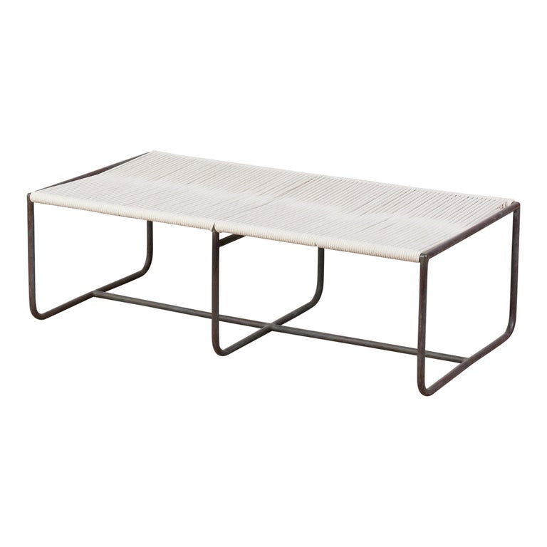 Walter Lamb for Brown Jordan Bronze Patio Two Seater Bench For Sale at ...