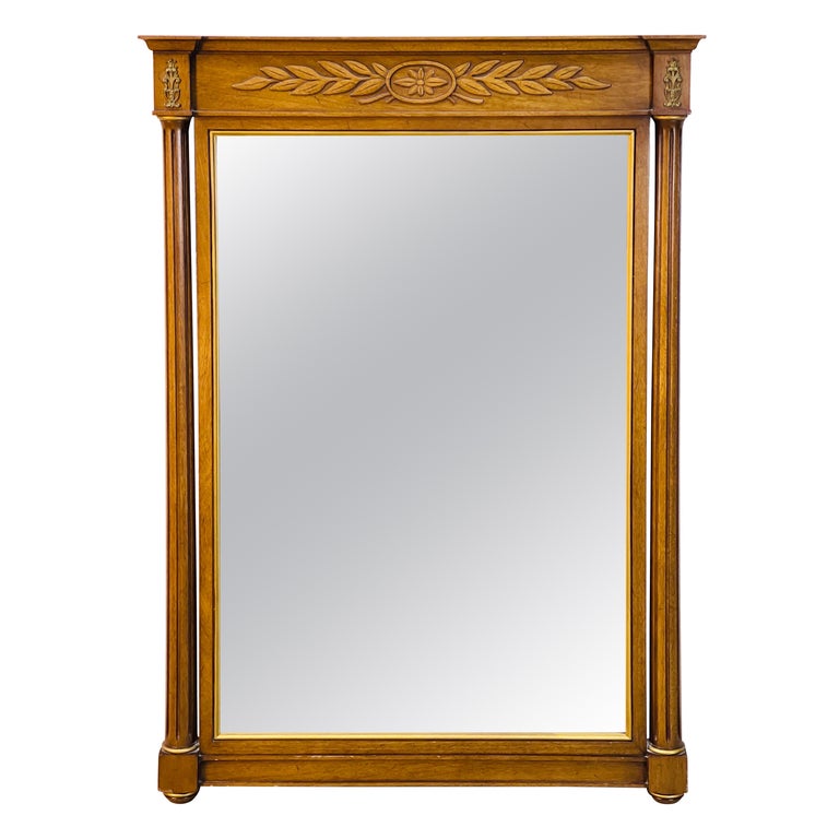 1960s Column Style Wall Mirror For Sale at 1stDibs