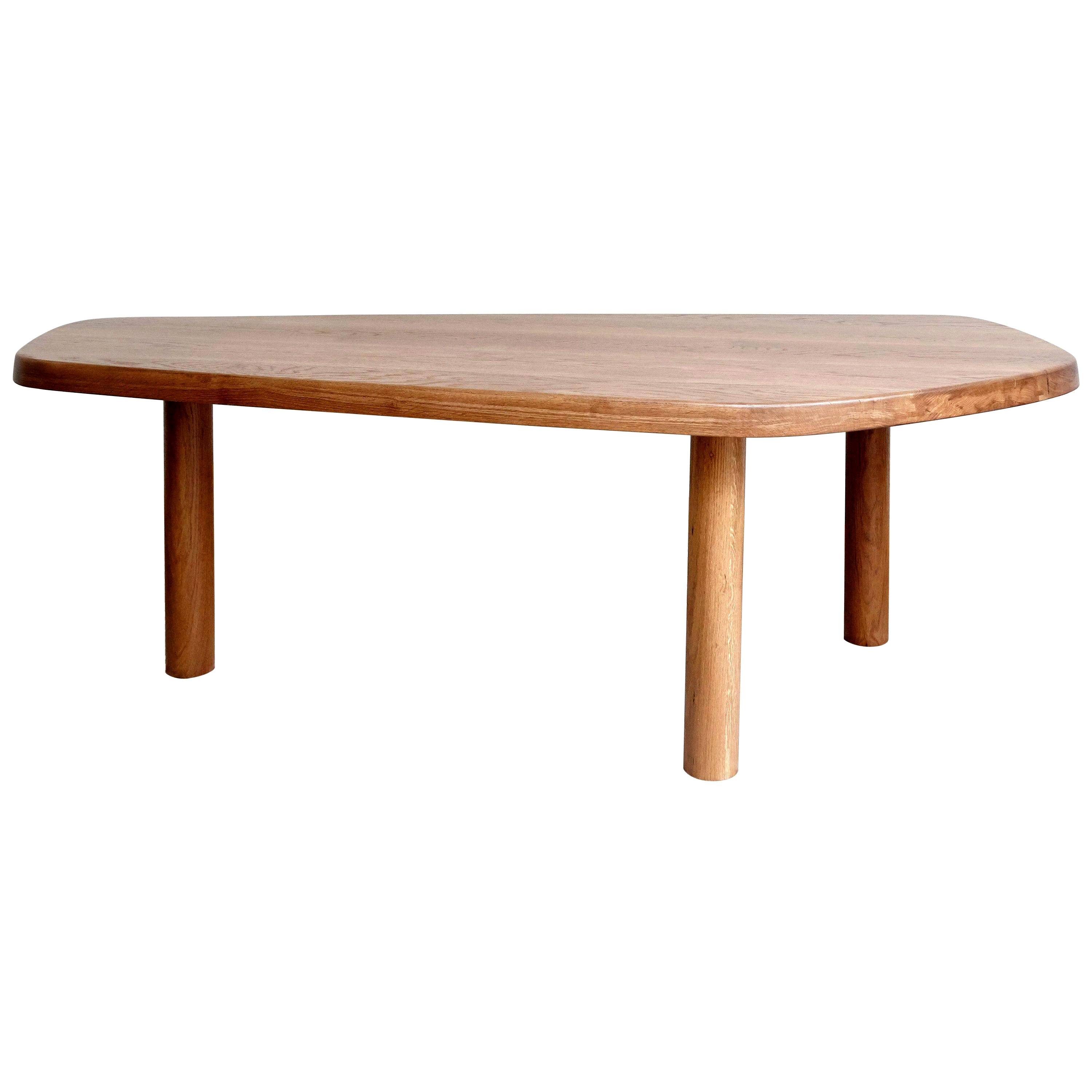 Dada Est. Contemporary, Oak Freeform Dining Large Table For Sale at 1stDibs