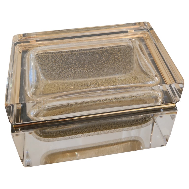 Alessandro Mandruzzato, Murano Glass Box For Sale at 1stDibs