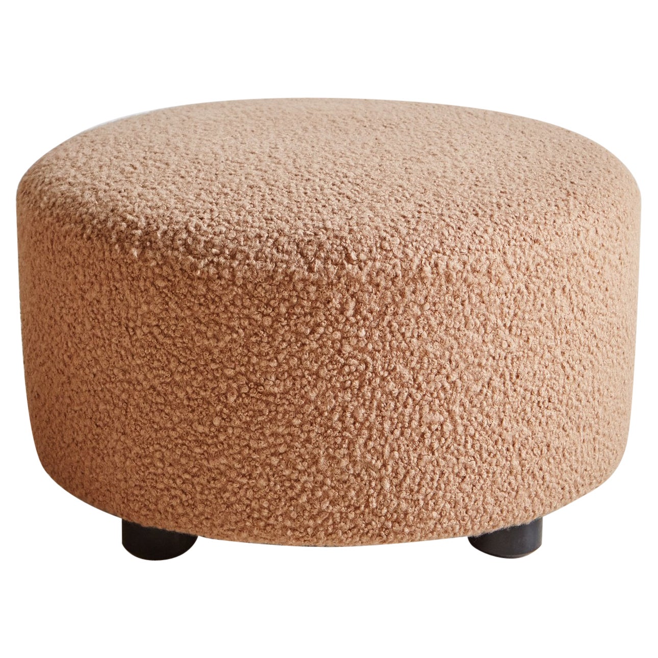 Adrian Pearsall Swivel Pouf Ottoman on Brass Bases at 1stDibs
