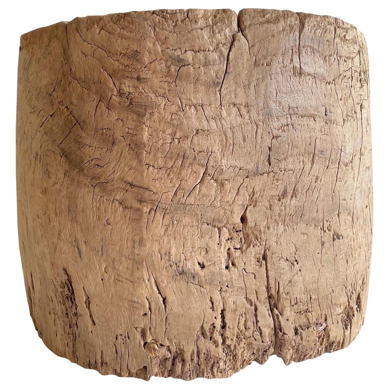 Vintage Wood Stump Trough For Sale at 1stDibs