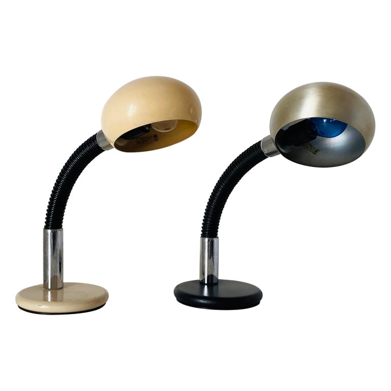 1970s Vintage Flexible Table Lamps, Set of Two, Gammalux, Italy For ...