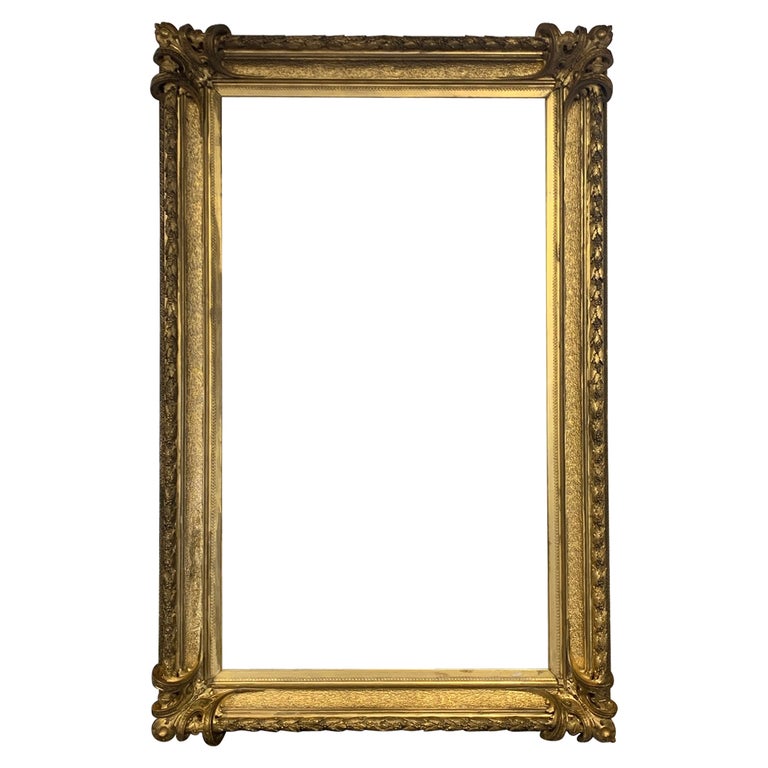 Huge 19th Century Gilded Frame For Sale at 1stDibs