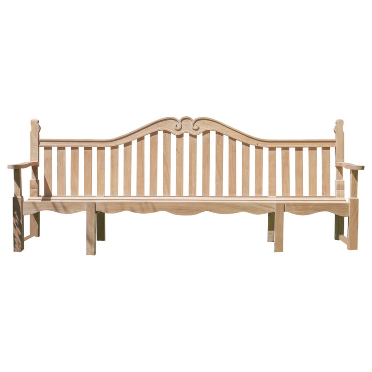 Camel Back Garden Bench For Sale at 1stDibs