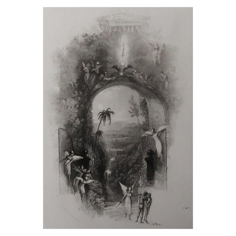 Antique Print After J.M.W Turner, the Expulsion from Paradise, 1835 For Sale at 1stDibs