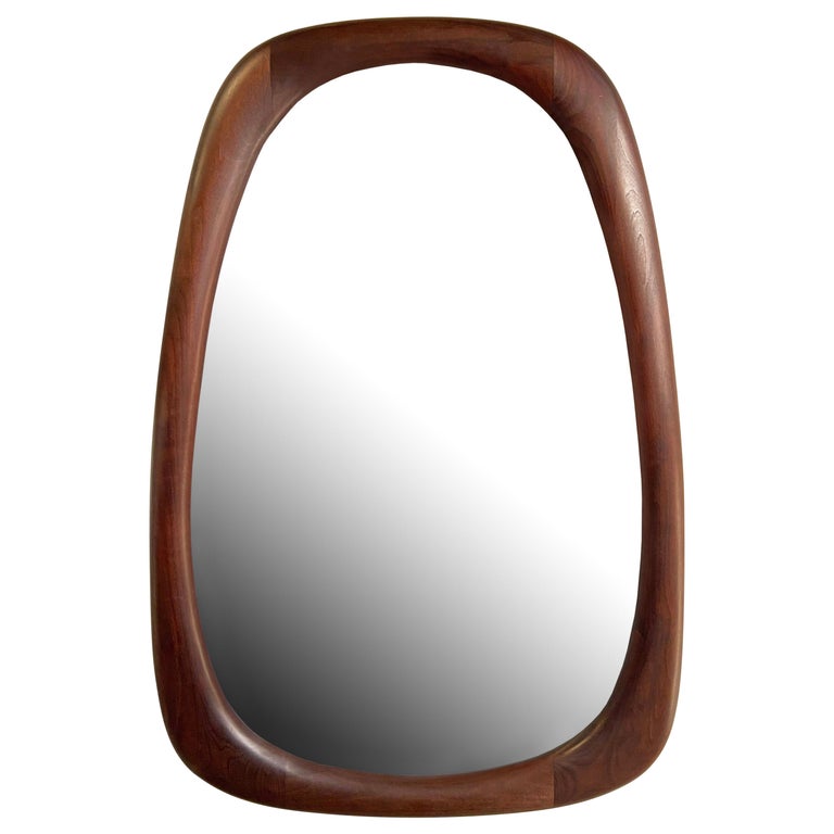 Stunning Mid-Century American Modern Craft Mirror by Dean Santner For ...