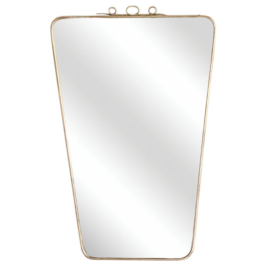 Vintage Loop Brass Mirror by Josef Frank at 1stDibs
