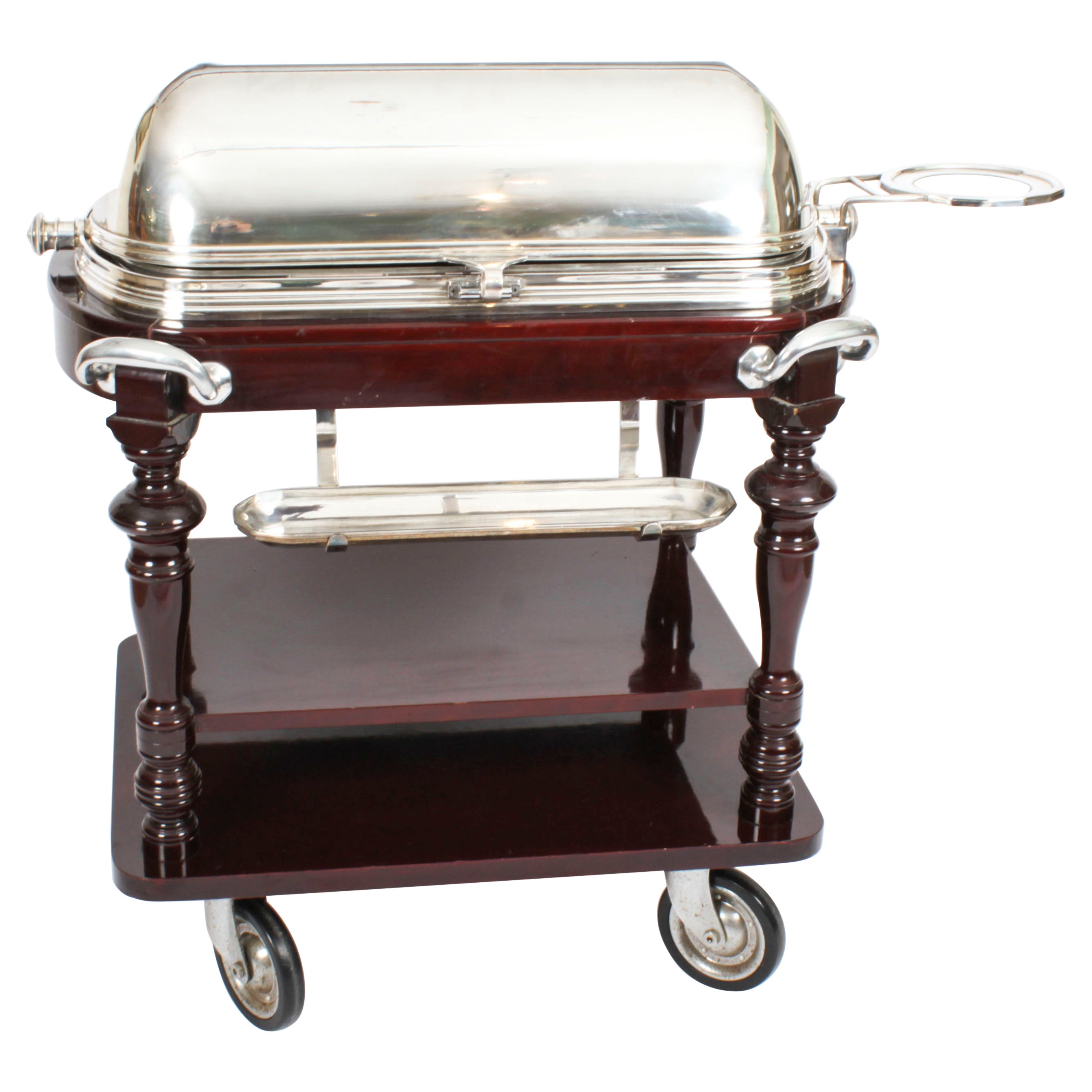 Vintage Silver Plated Roast Beef Trolley Mid Century 20th C at 1stDibs