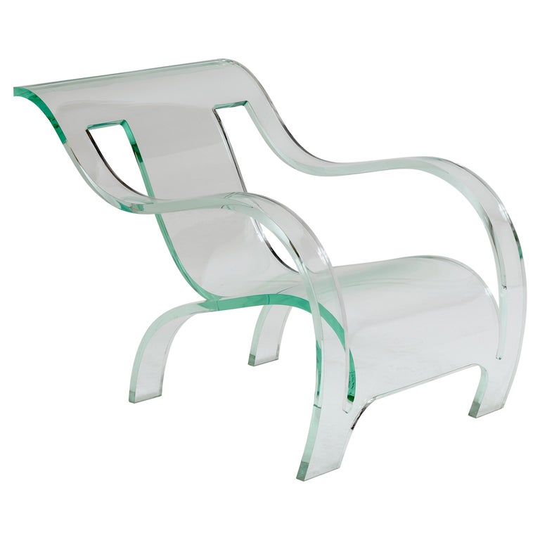 Gerald Summers Lucite Chair For Sale at 1stDibs