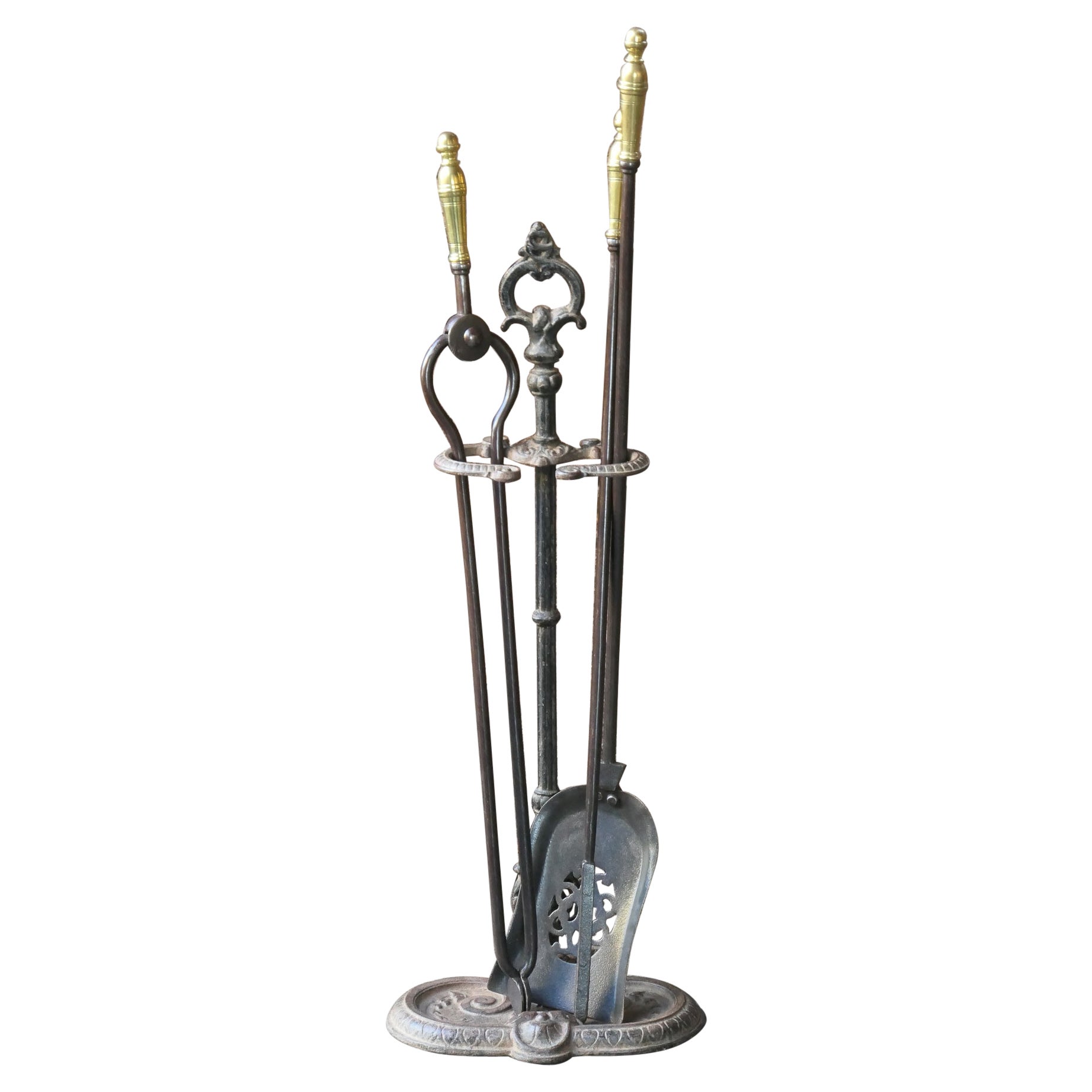 19th C. English Victorian Fire Companion Set For Sale at 1stDibs