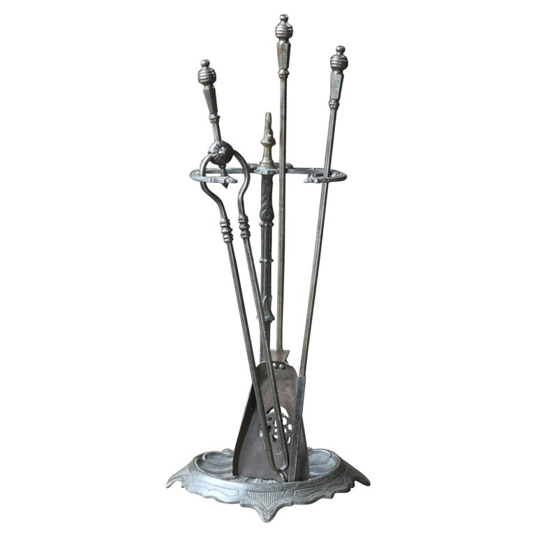 19th C. English Victorian Fire Companion Set For Sale at 1stDibs