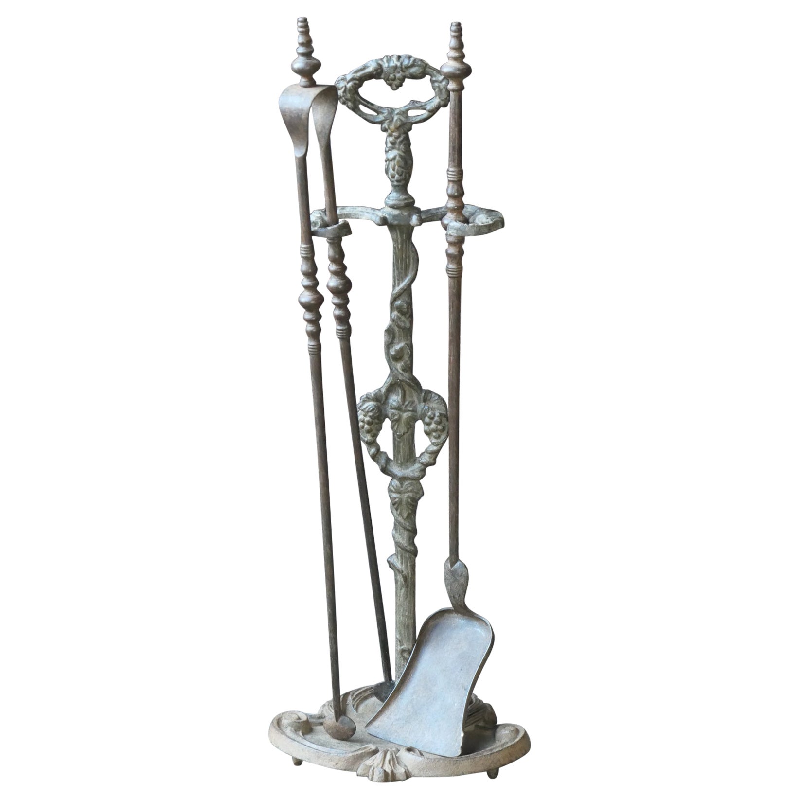 19th C. French Napoleon III Fire Companion Set For Sale at 1stDibs