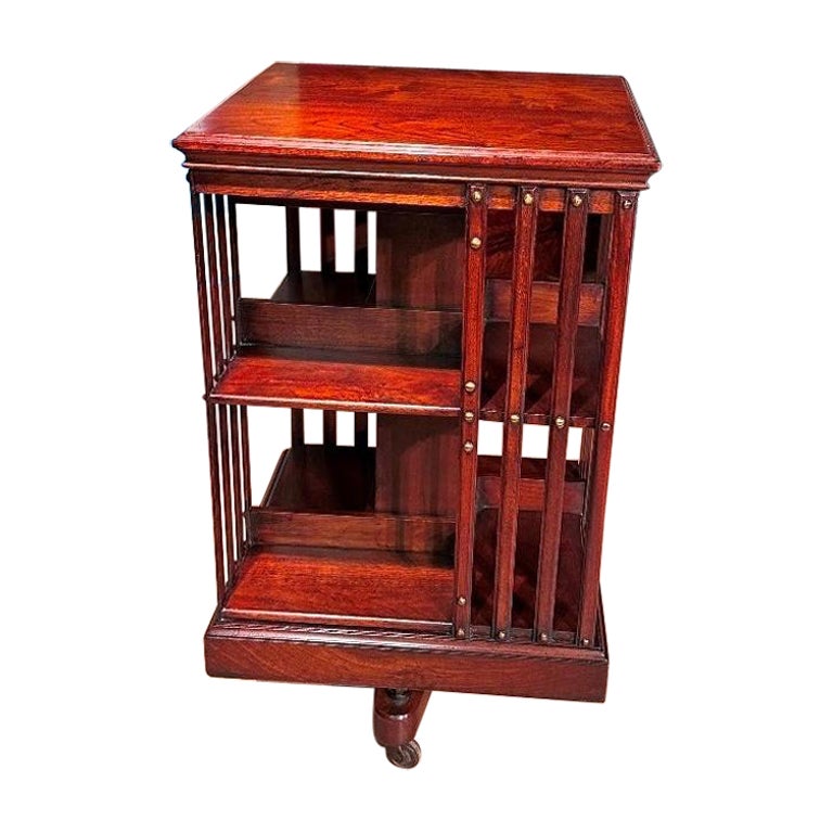 Antique Revolving Bookcase For Sale at 1stDibs