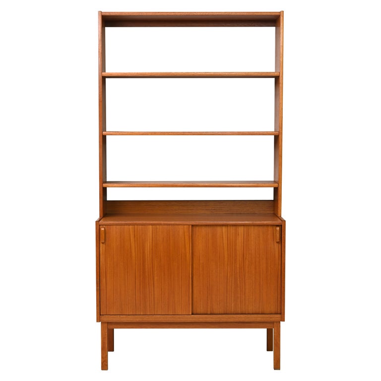 Vintage Bookcase with Small Sideboard For Sale at 1stDibs