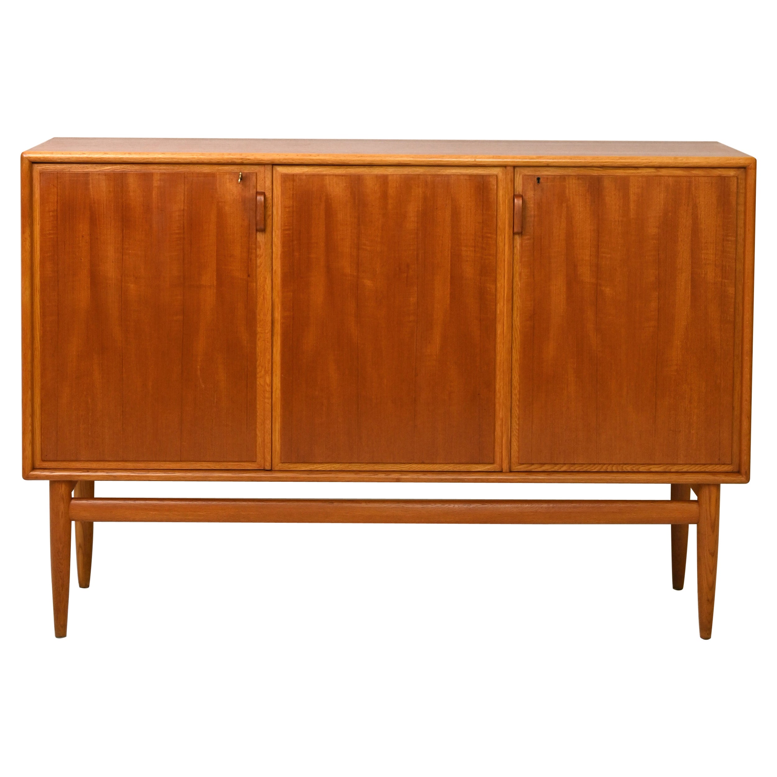 1950s Scandinavian Teak Highboard For Sale at 1stDibs