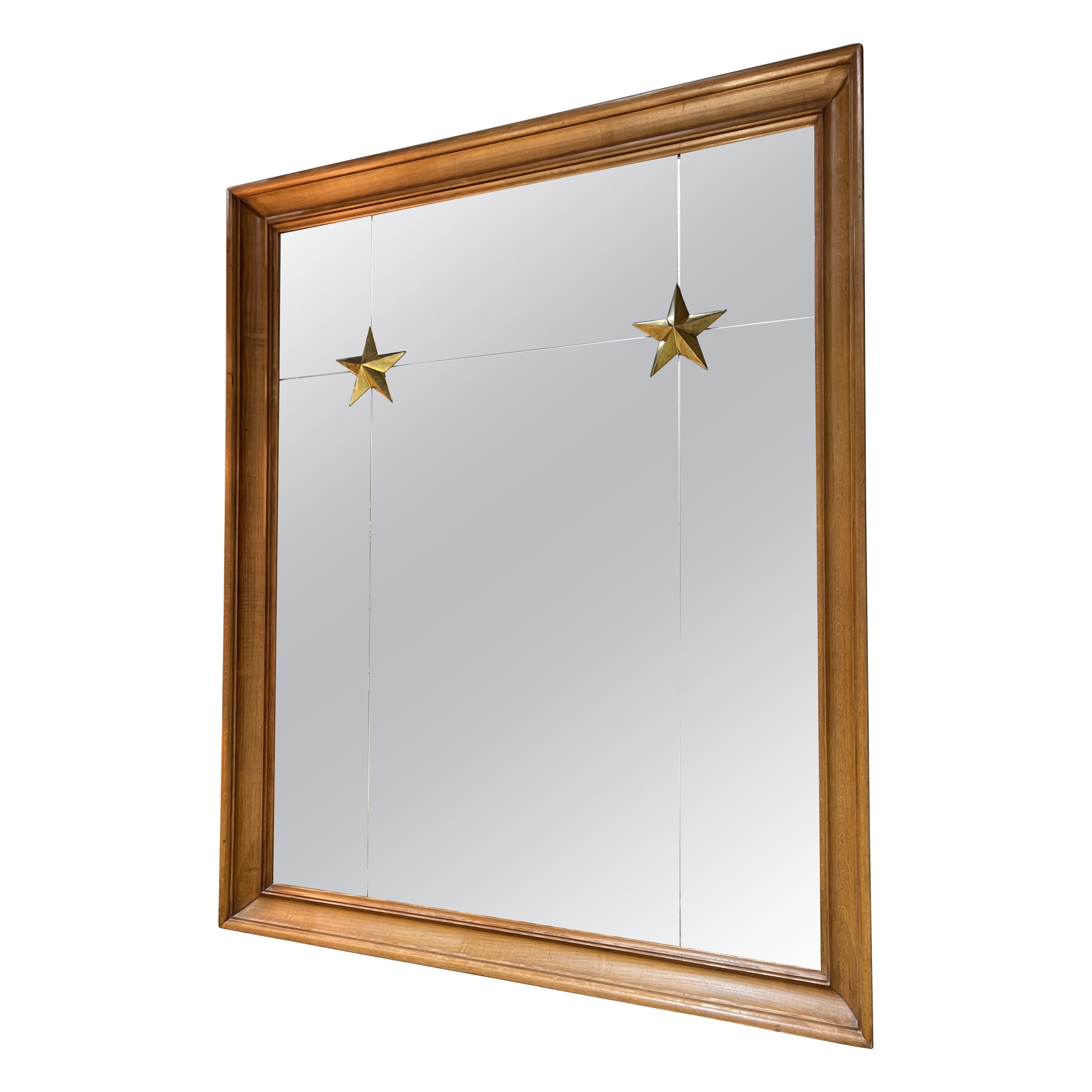 French Oak Frame Mirror, circa 1940 at 1stDibs