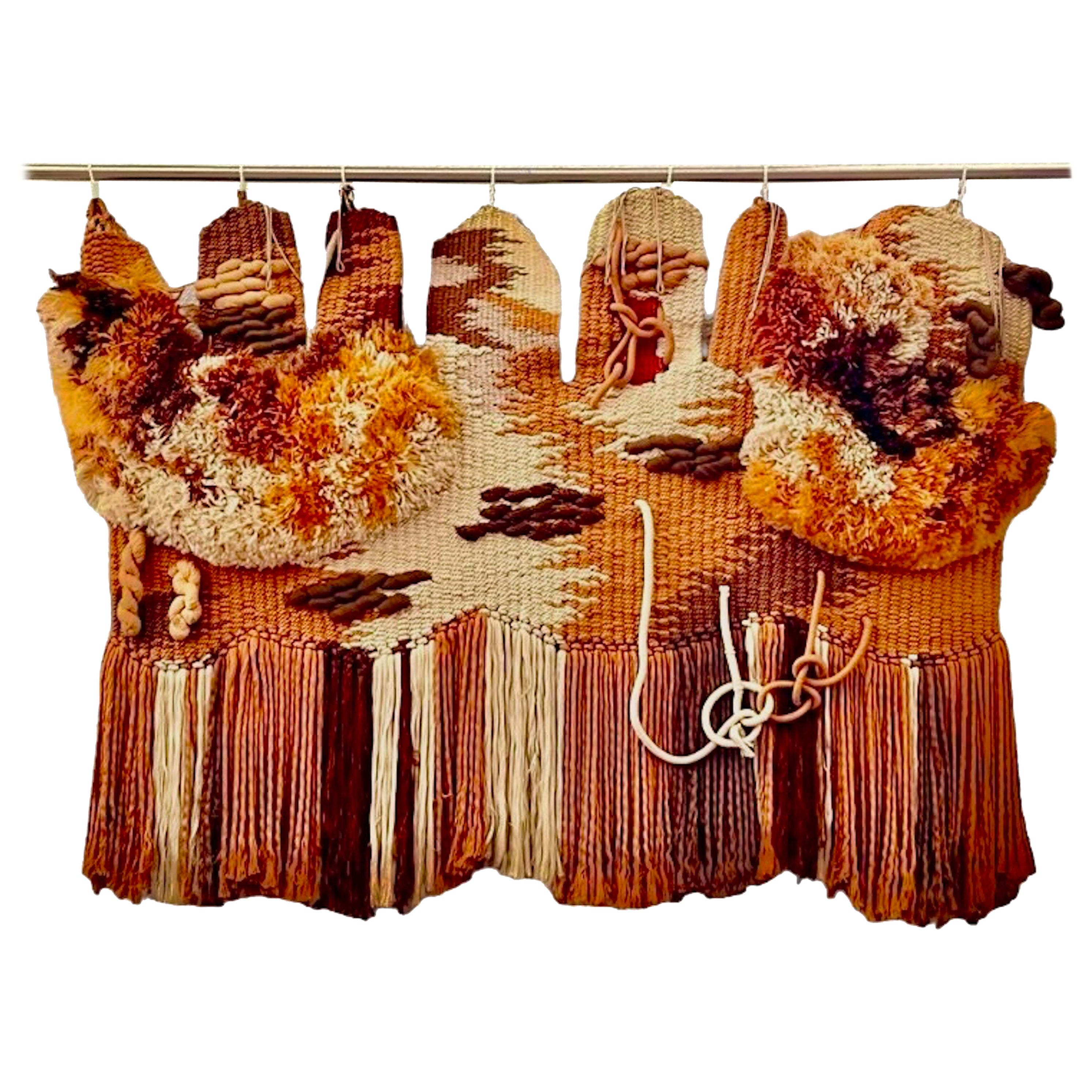 1960s Hippie Macrame Tapestry at 1stDibs