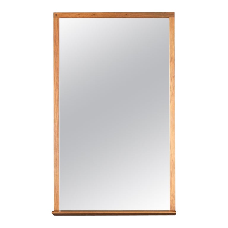 1960s Mirror with Ledge by Aksel Kjersgaard, Made in Denmark For Sale ...