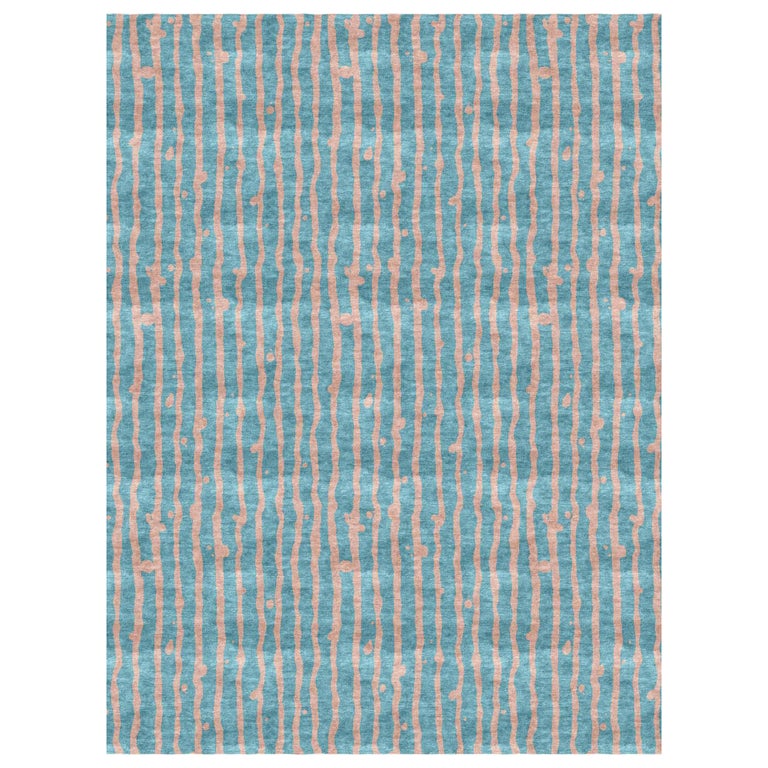 Eskayel, Drippy Stripe, Morea Rug, Merino Wool Cross Weave For Sale at ...