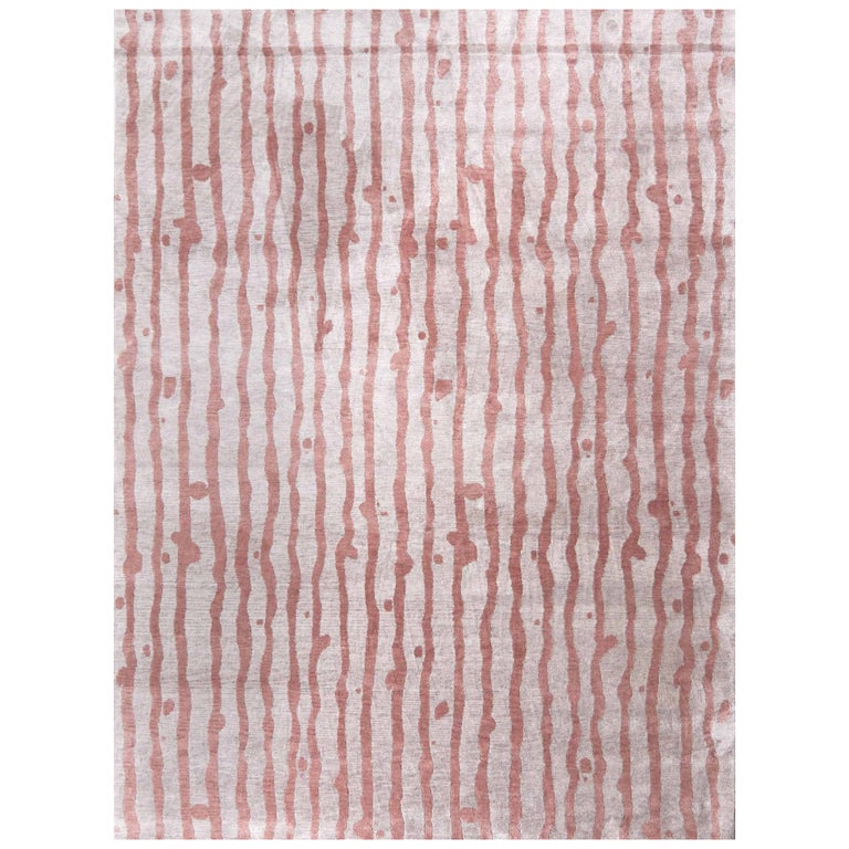 Eskayel, Drippy Stripe, Sienna Rug, Merino Wool Cross Weave For Sale at ...