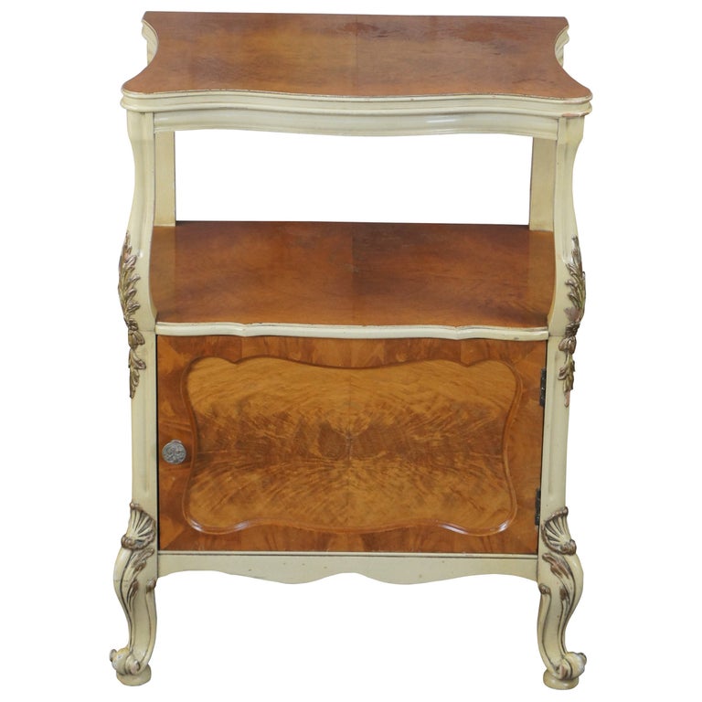 Romweber Table de nuit provinciale française Louis XV Rococo Serpentine ...