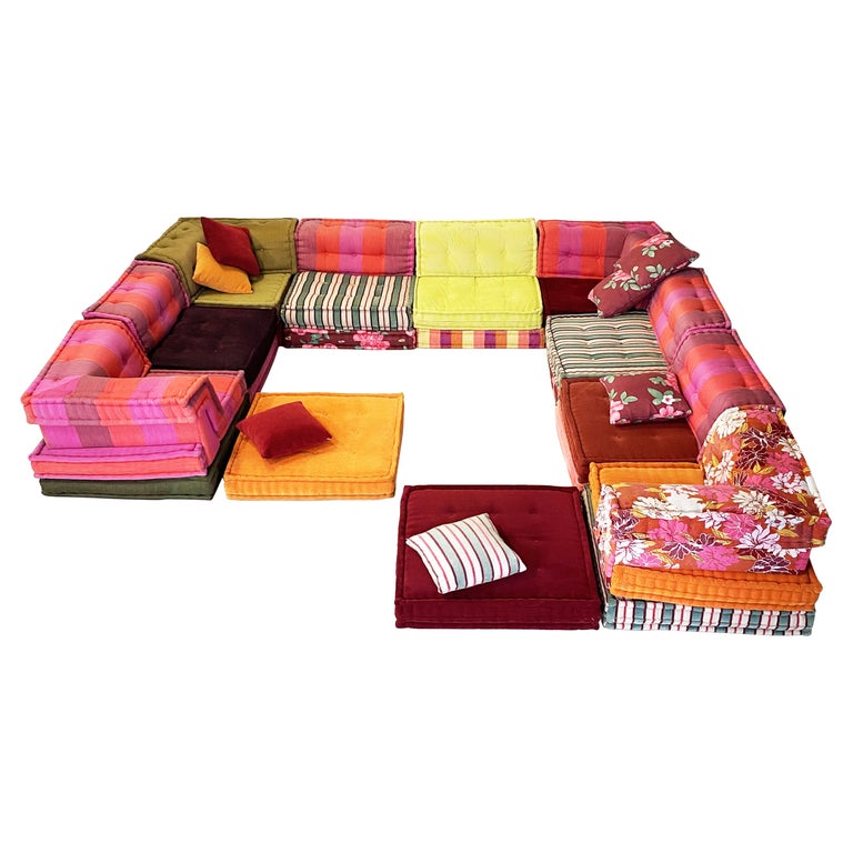 French Postmodern Modular Sofa Mah Jong by Hans Hopfer for Roche Bobois ...